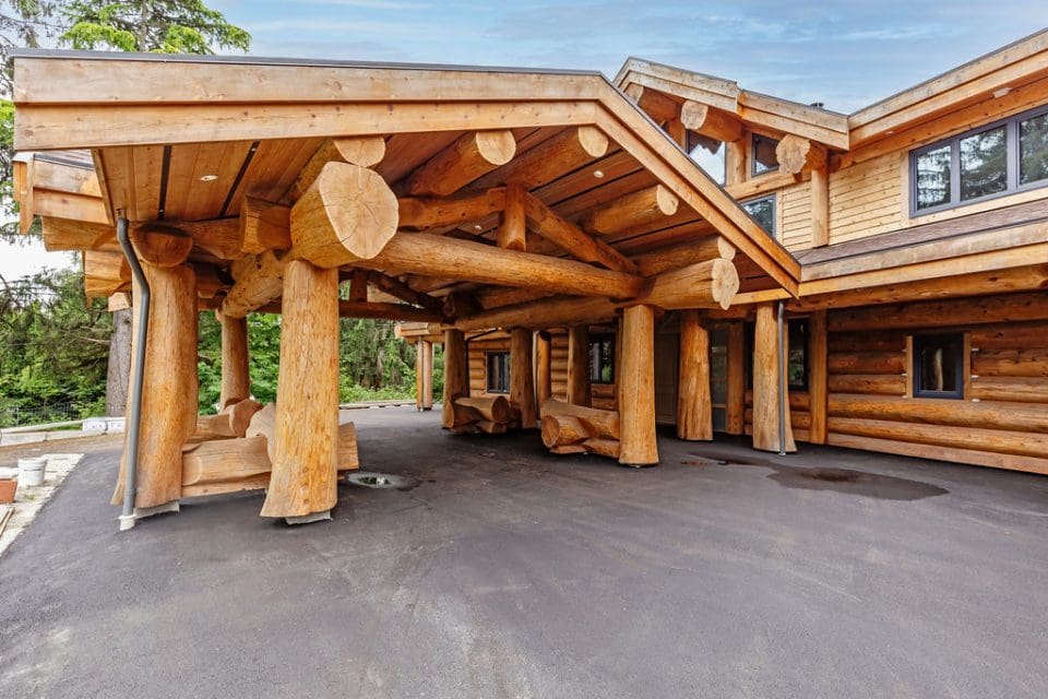 Richmond Log Post and Beam with Piece en Piece walls – Handcrafted ...
